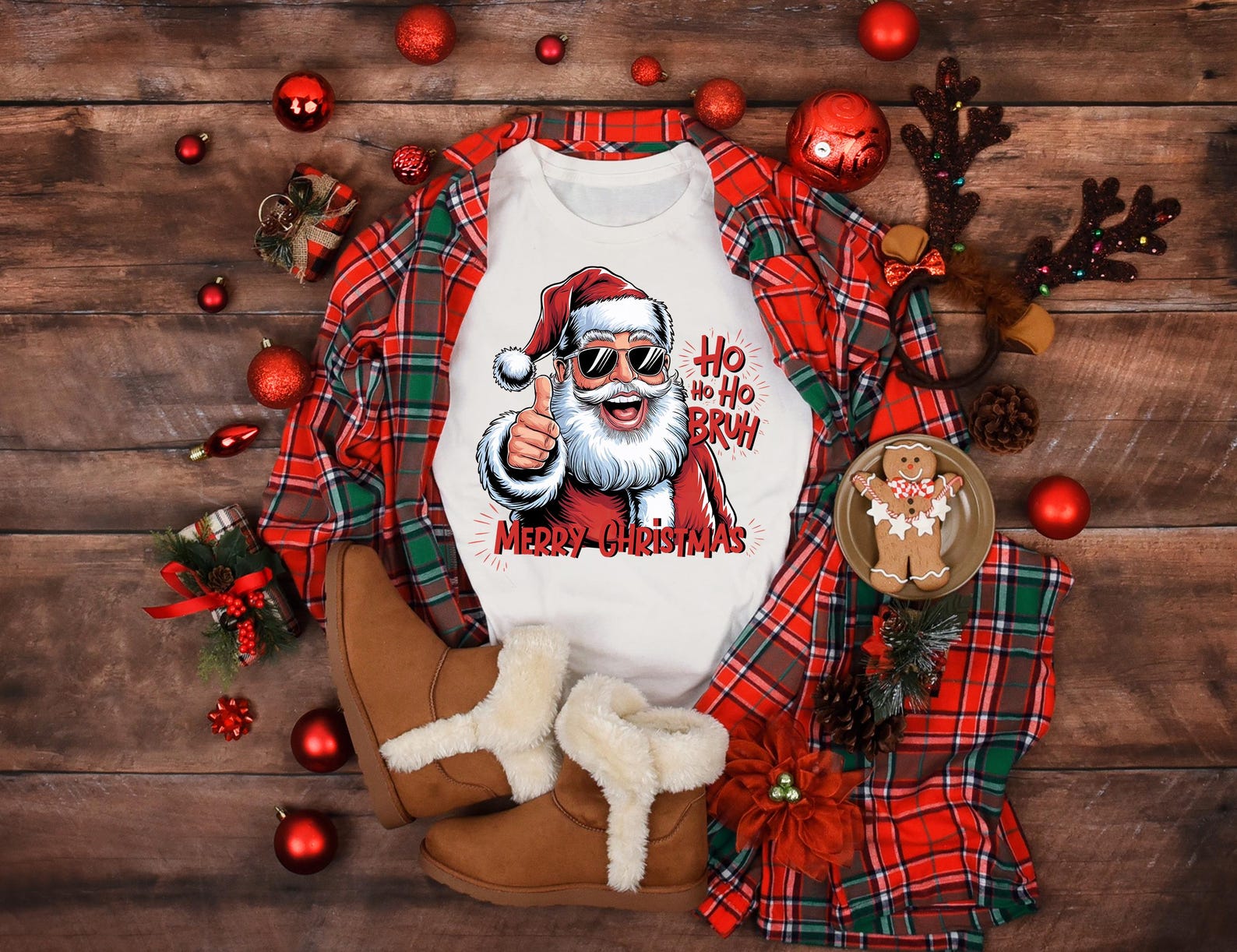 Santa Bruh Christmas PNG, Merry Christmas Bruh Png, Funny Santa Claus ...
