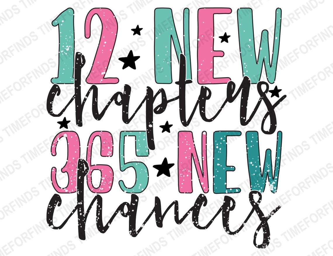 12 New Chapters 365 New Chances PNG SVG , 12 New Chapters 365 New ...