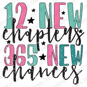 12 New Chapters 365 New Chances PNG SVG , 12 New Chapters 365 New ...