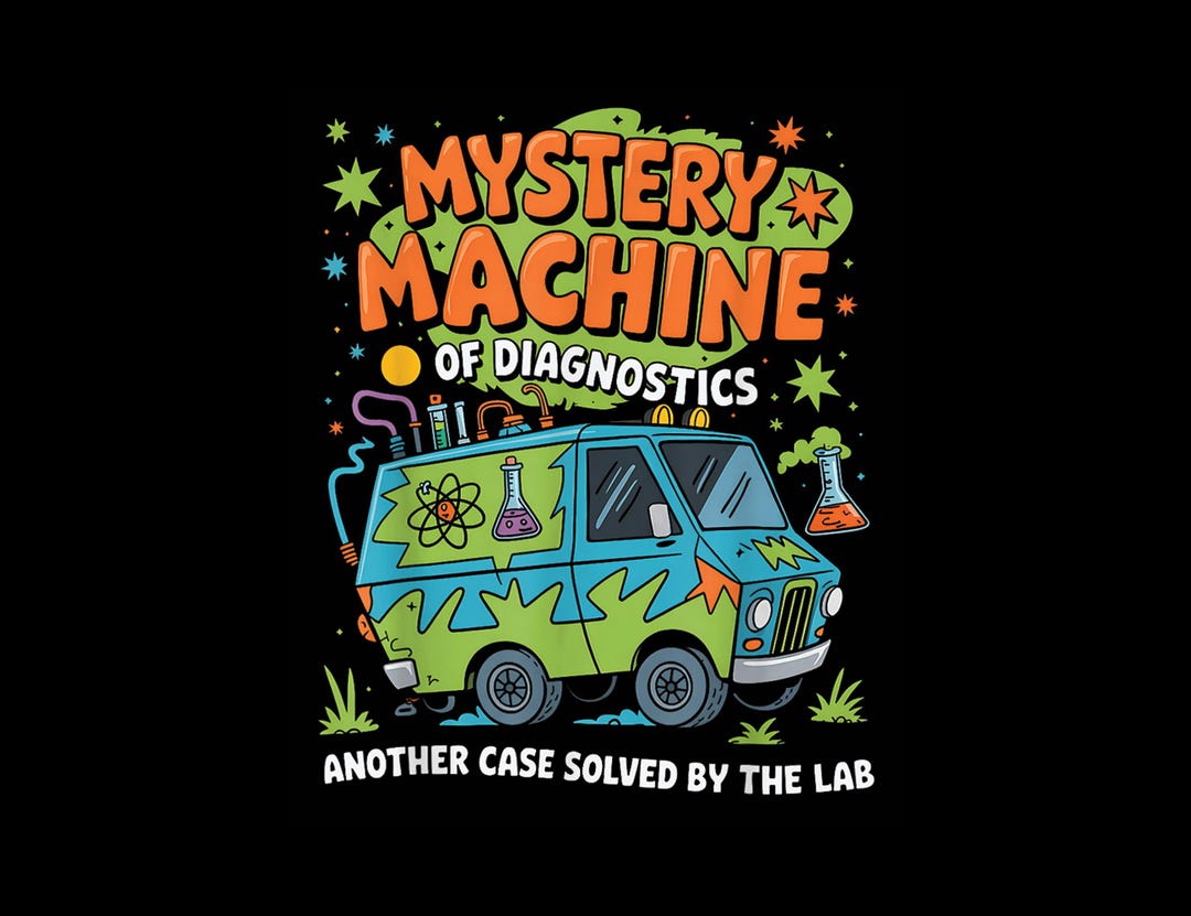 Lab Week 2025 Mystery Machine Png, Mystery Machine of Diagnostics Png ...