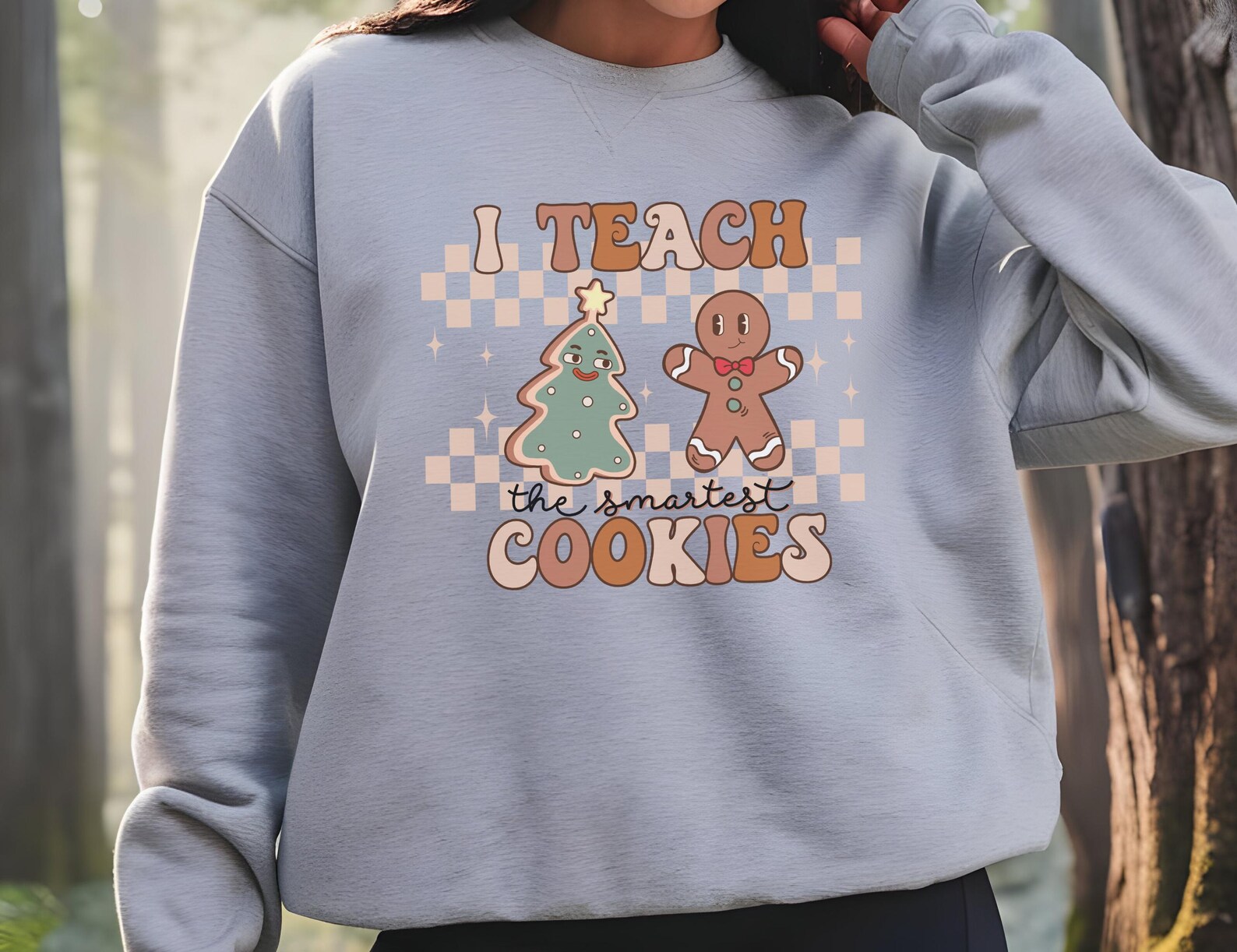 I Teach the Smartest Cookies Svg Png ,gingerbread Teacher Christmas Png ...
