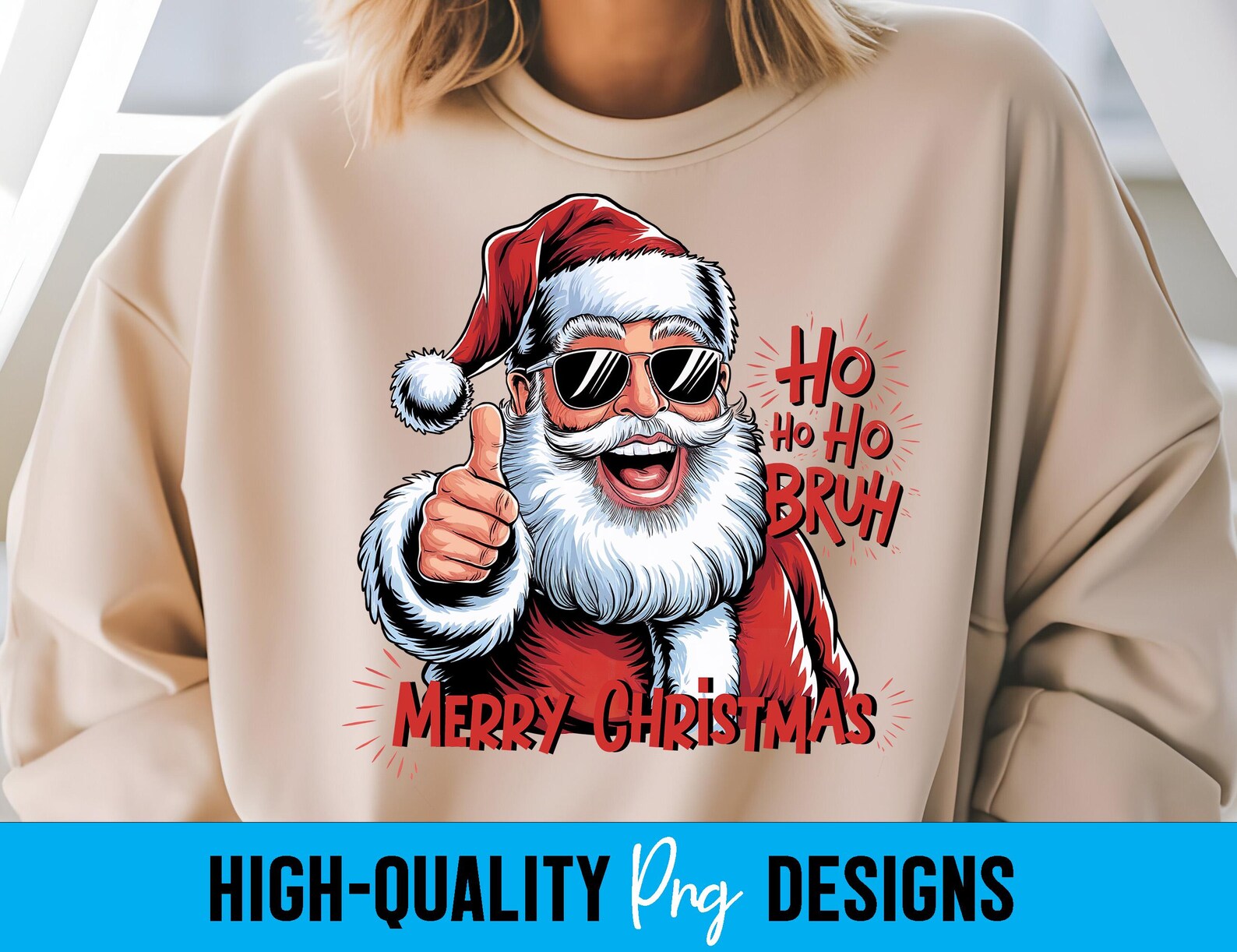 Santa Bruh Christmas PNG, Merry Christmas Bruh Png, Funny Santa Claus ...