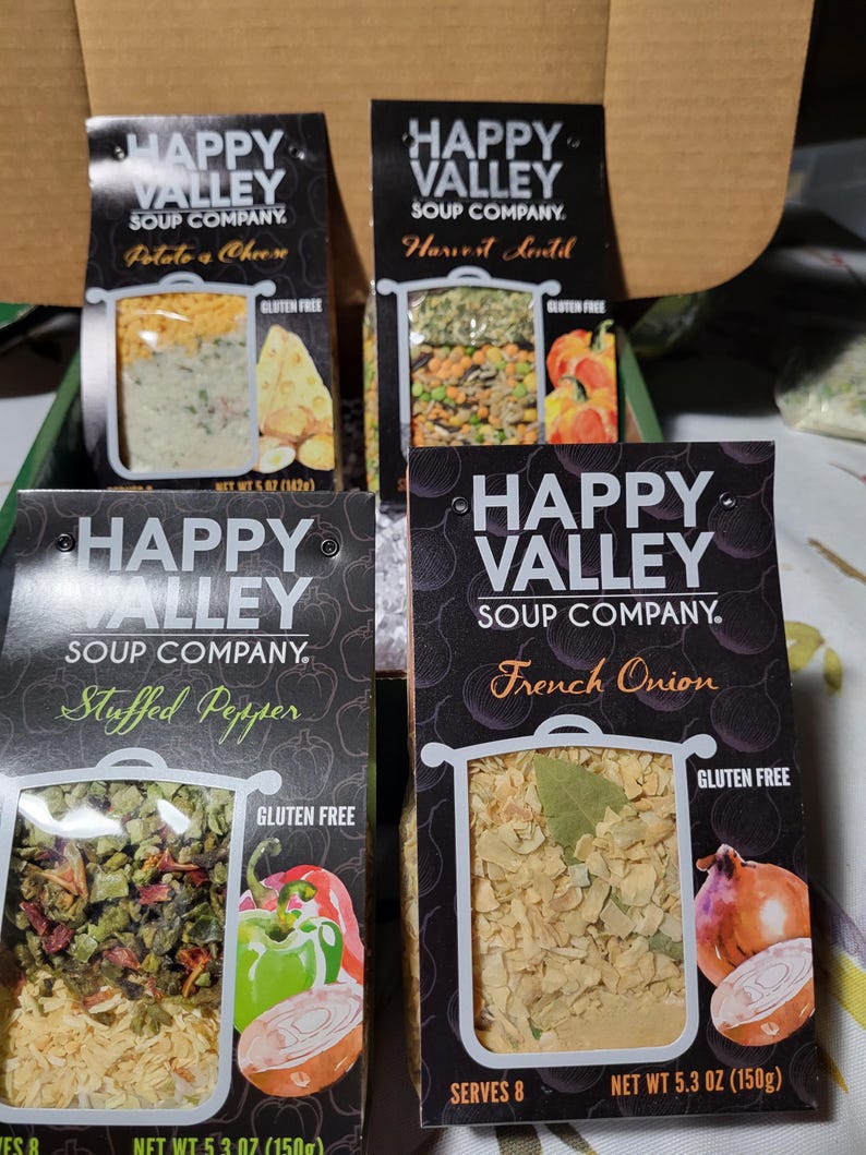 Gift Box Set 2 - Soups On! 4 Different Soup Mixes, Packaged to Give or ...