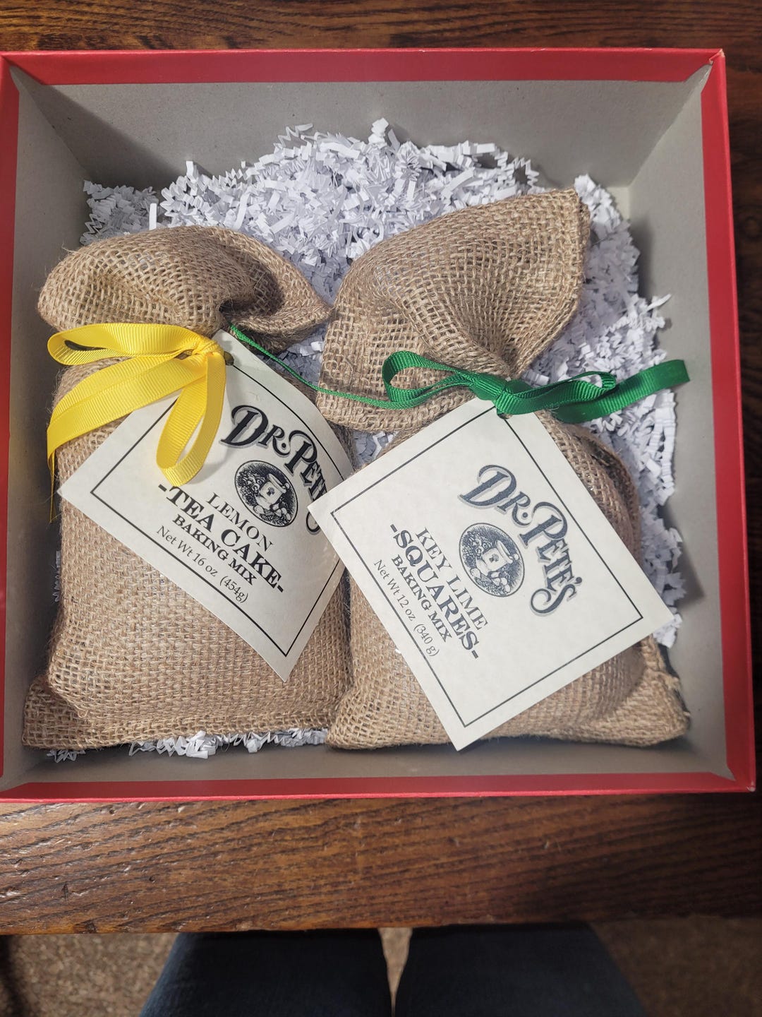 Hearts Box With Dr Pete's Lemon Tea Cake & Key Lime Bars Mixes! MMMM ...