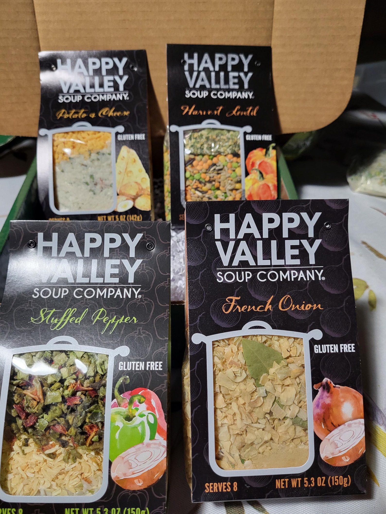 Gift Box Set 2 - Soups On! 4 Different Soup Mixes, Packaged to Give or ...