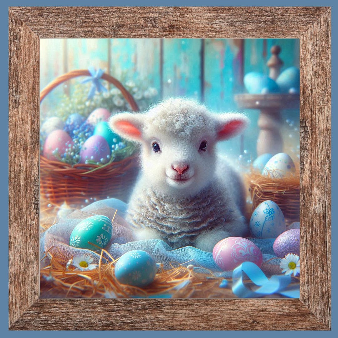 Easter Barnyard Sheep Digital Files - Etsy