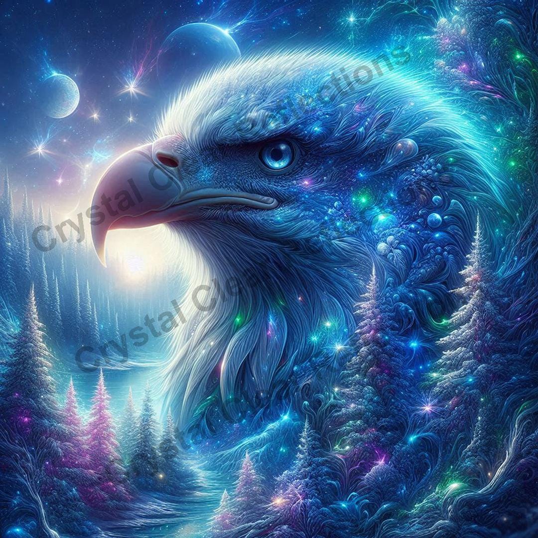 Mystical Bald Eagle Digital Files - Etsy