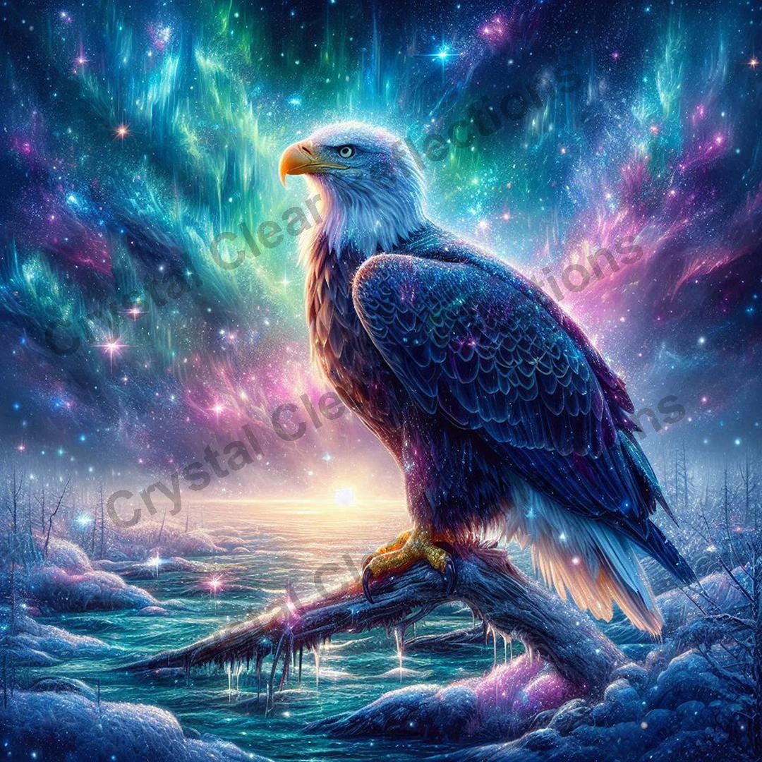 Mystical Bald Eagle Digital Files - Etsy