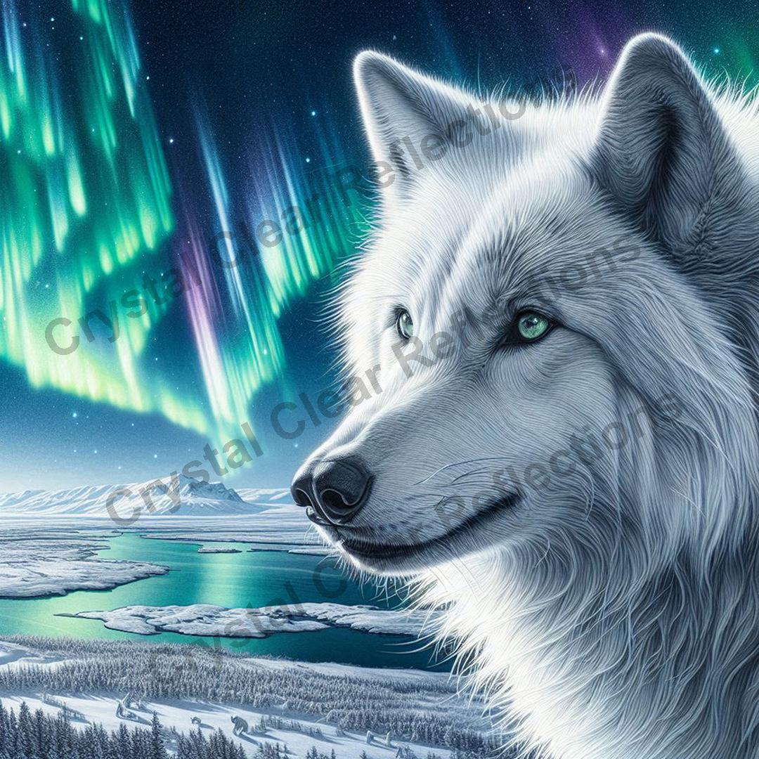 Mystical White Wolf Digital Files - Etsy
