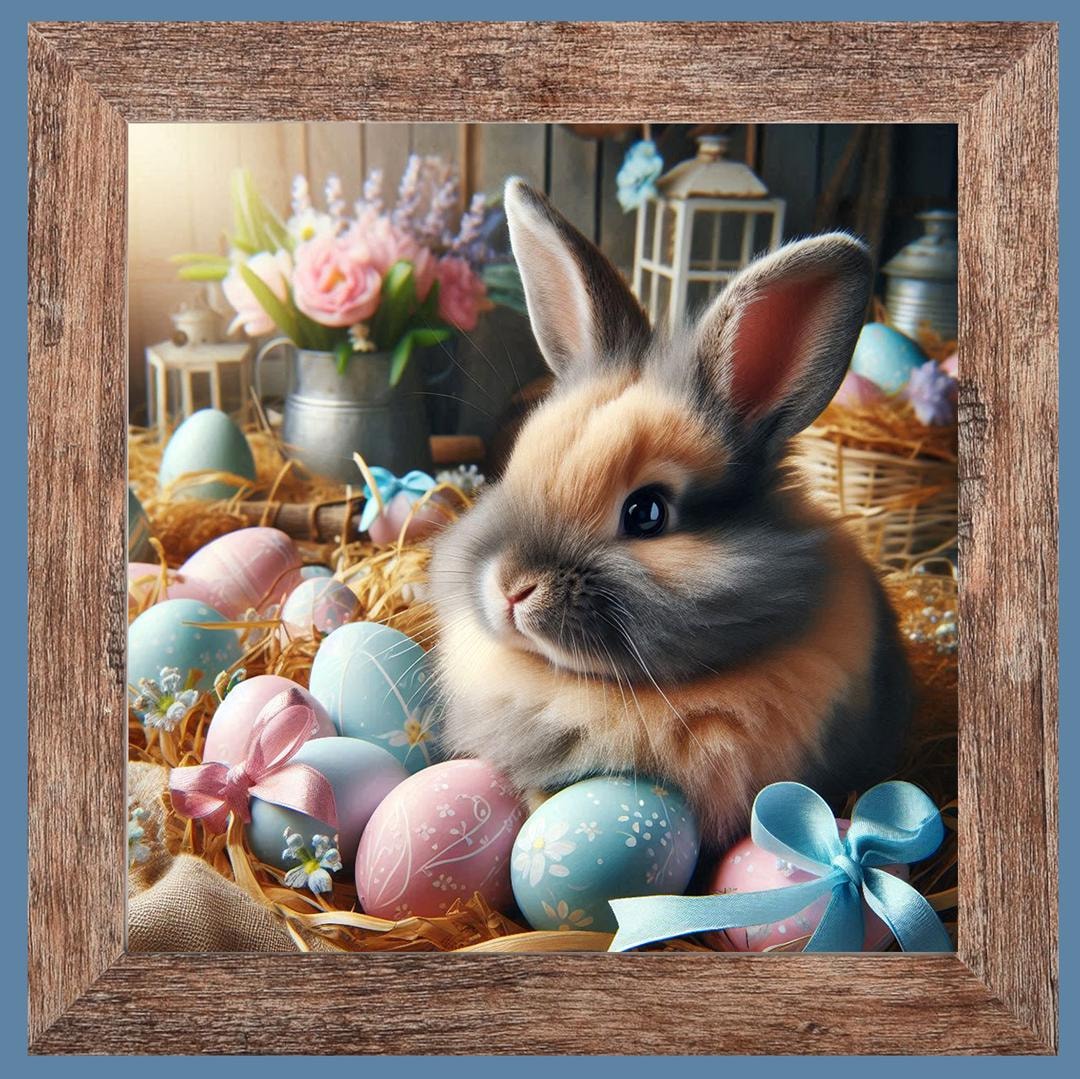 Easter Barnyard Bunny Digital Files - Etsy