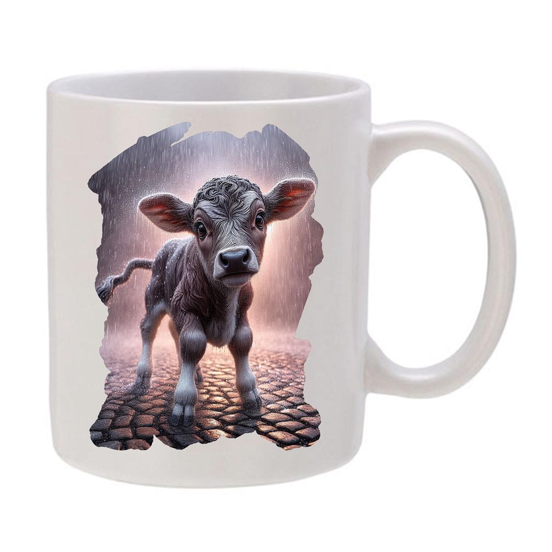 Barnyard Calf in the Rain Digital Files - Etsy