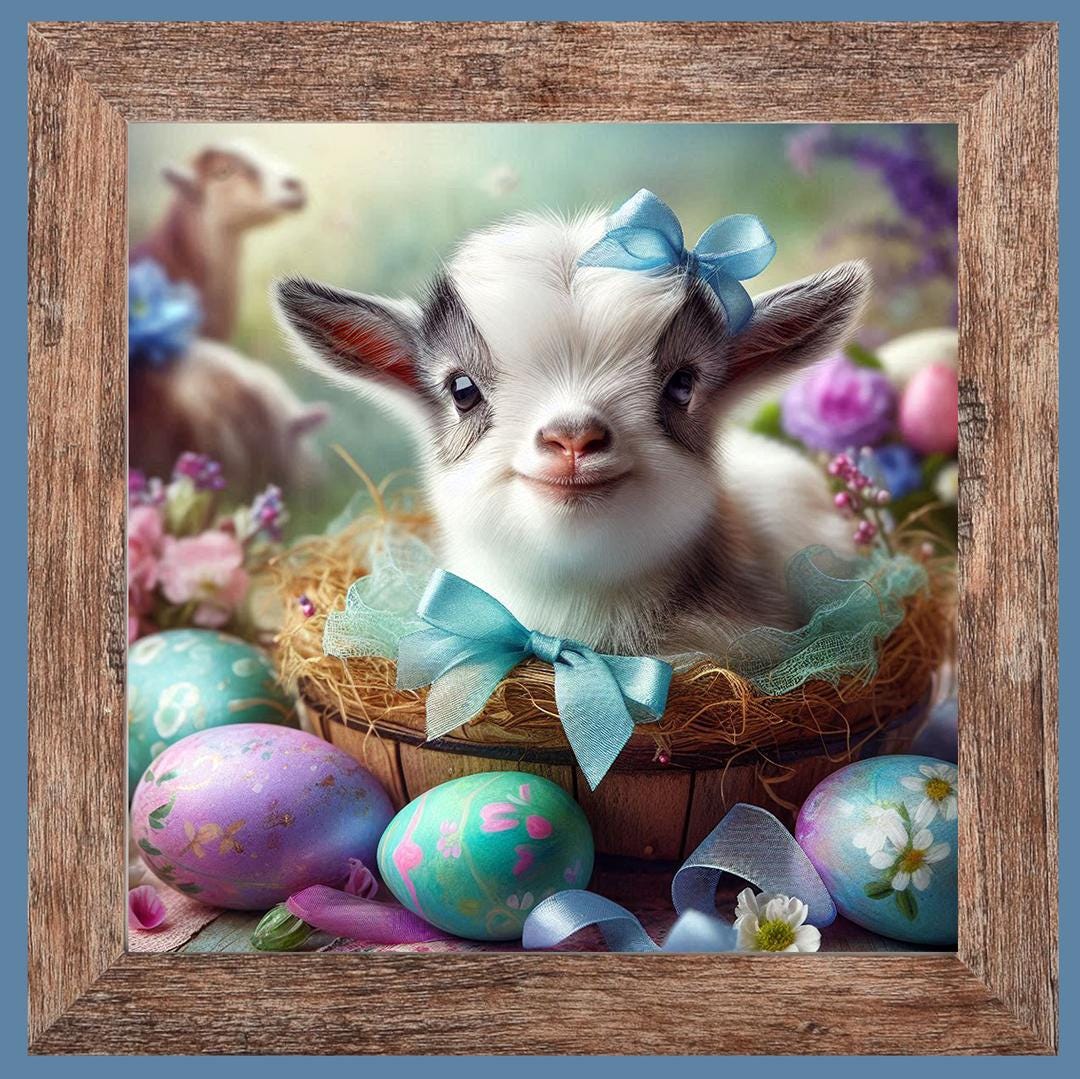 Easter Barnyard Goat Digital Files - Etsy