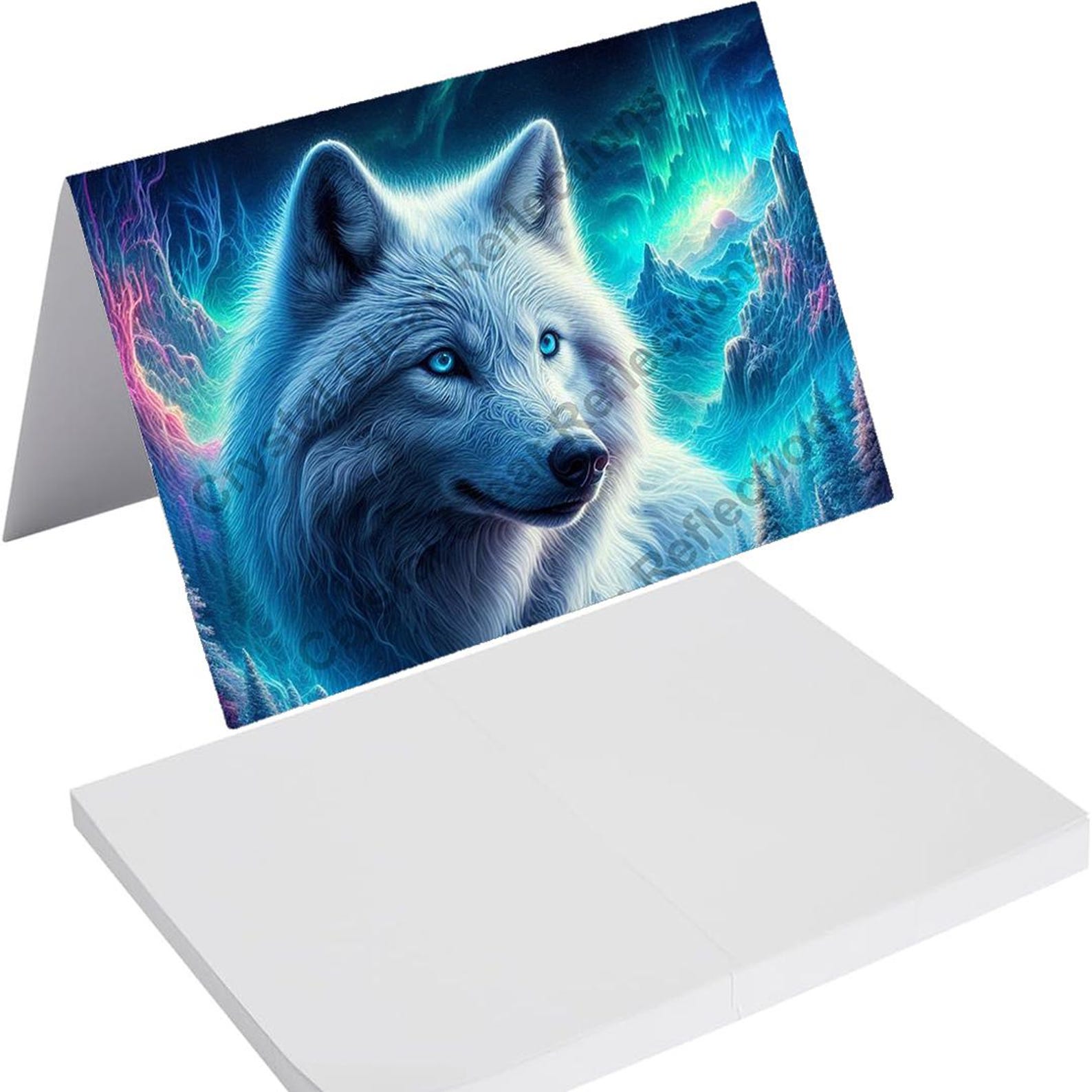 Mystical White Wolf Digital Files - Etsy