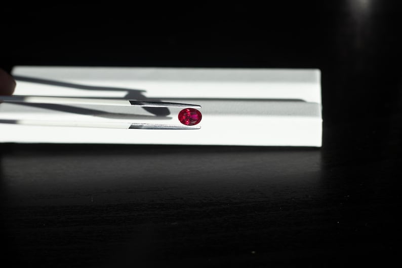 Pigeon Blood Red Lab Ruby, Oval Cut Czochralski Ruby - Etsy
