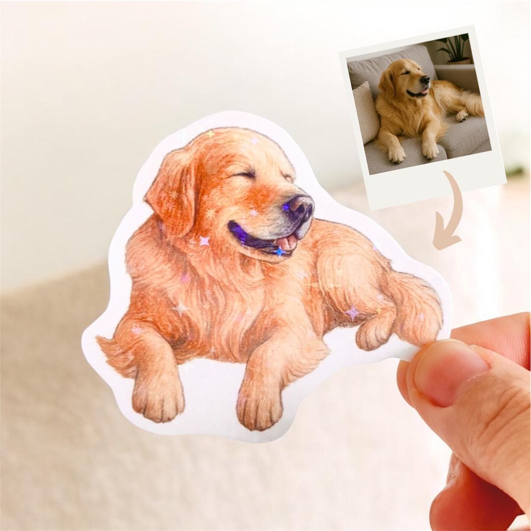 Custom Dog Sticker,pet Photo Giftful Sticker,personal Sticker,cat ...