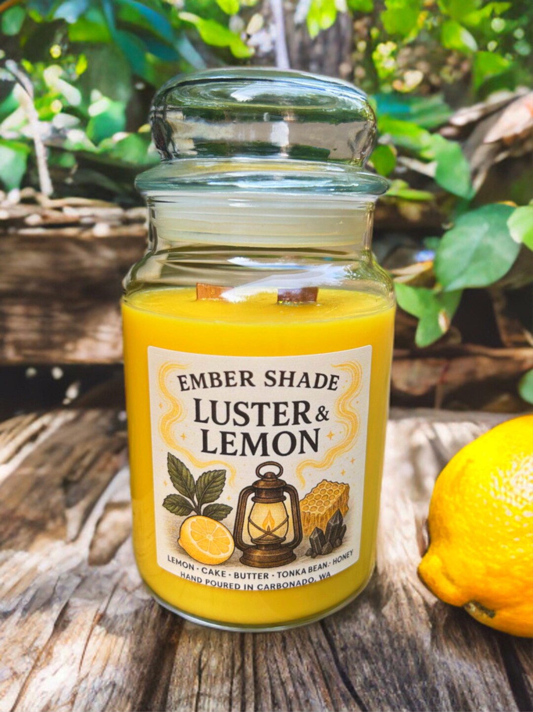 Ember Shade Lemon and Luster Candle - Etsy