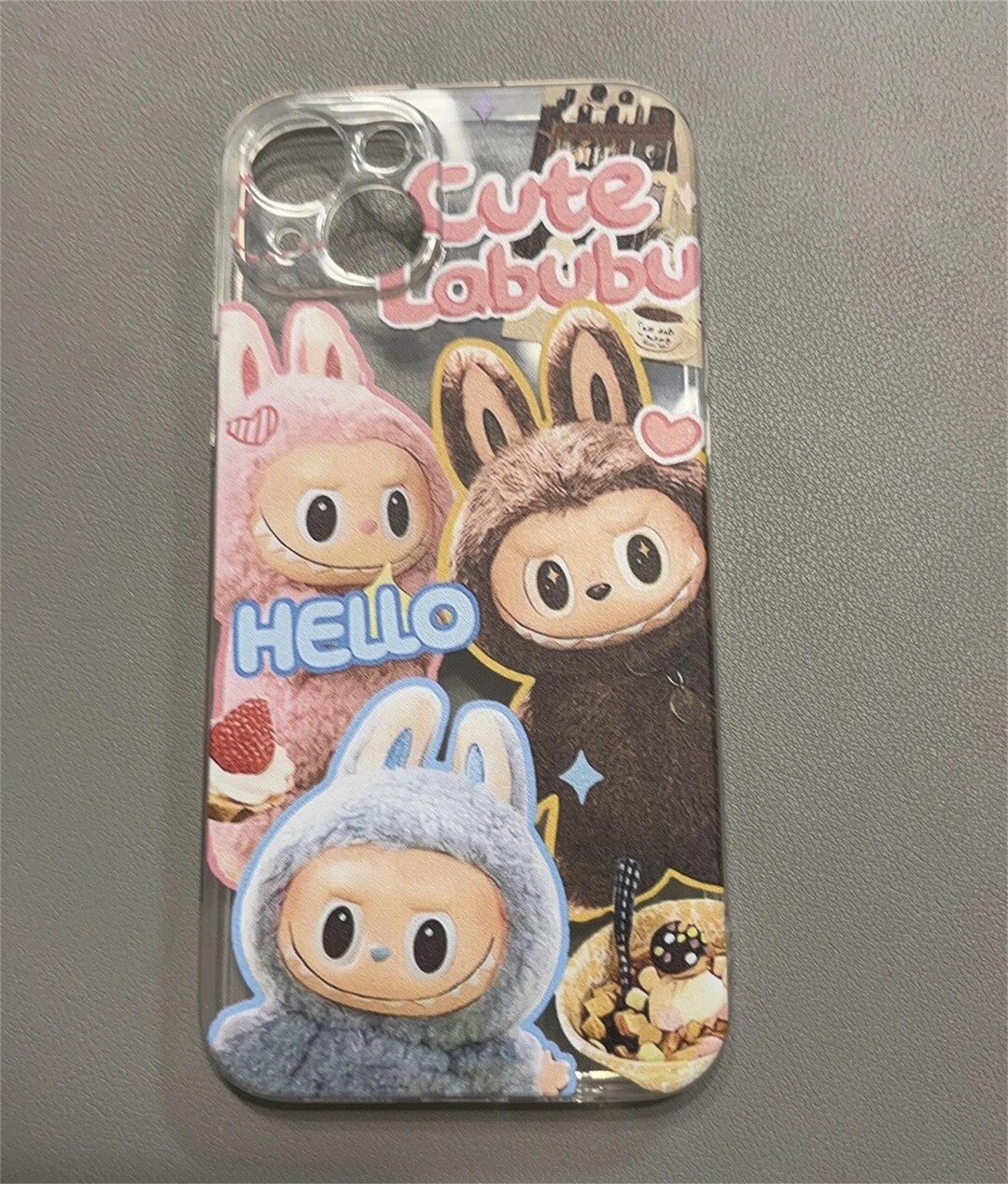 POPMART Labubu iPhone Case, Cartoon Painting Phone Case, iPhone Case ...