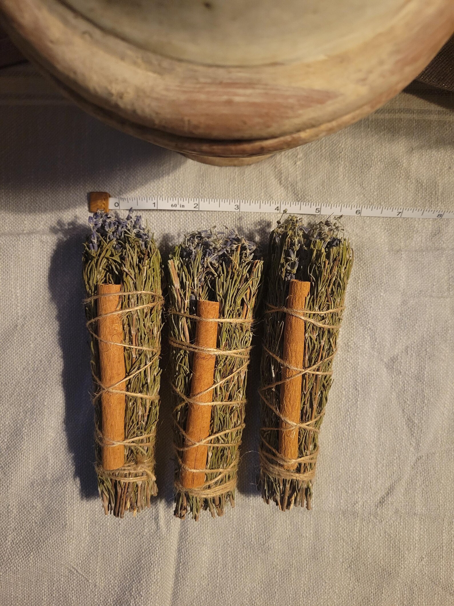 Large Lavender and Cinnamon Smudge Sticks Handmade - Etsy