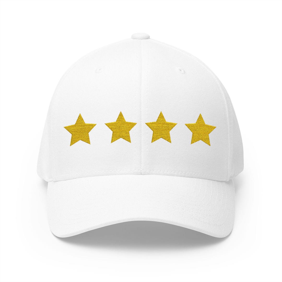 Italy 4 Stars Cap | Calcio World Cup Champions | Embroidered Baseball ...