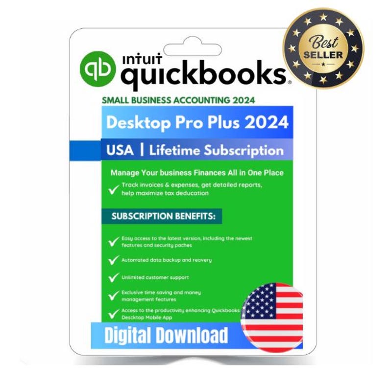 Quickbooks Desktop Pro Plus 2024 Official License Key for Windows ...