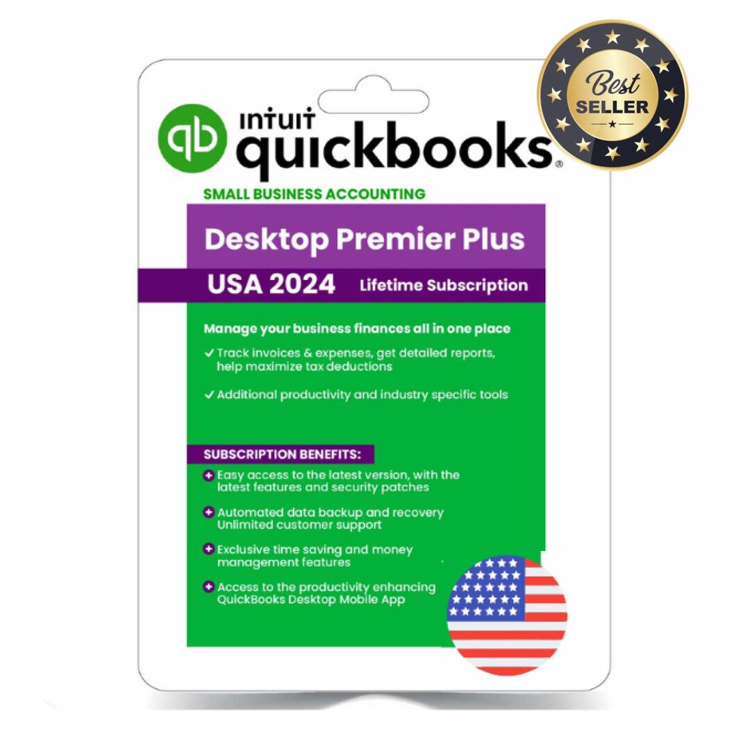 Quickbooks Desktop Premier Plus 2024 Official License Key Lifetime ...