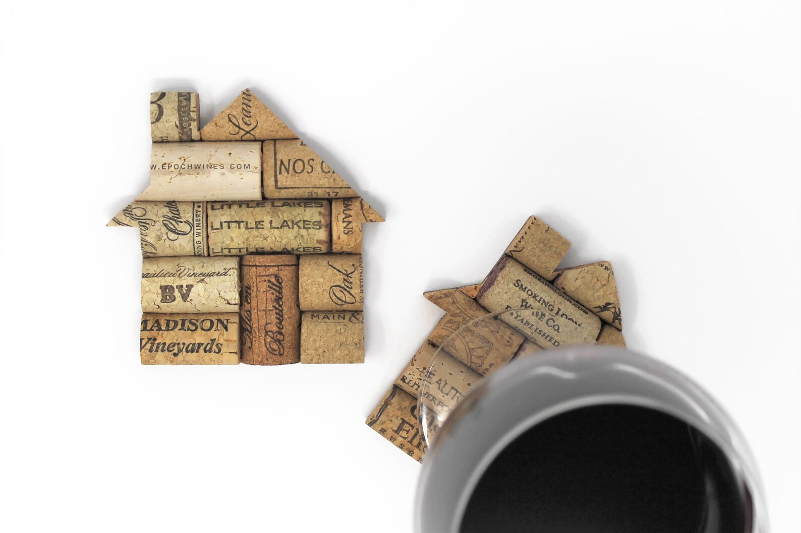 Bulk Gifts for Real Estate Clients Wine Cork Coasters Set - Etsy
