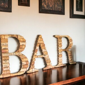 Wine Cork Bar Sign for Home Bar - Wedding Bar Sign - Etsy