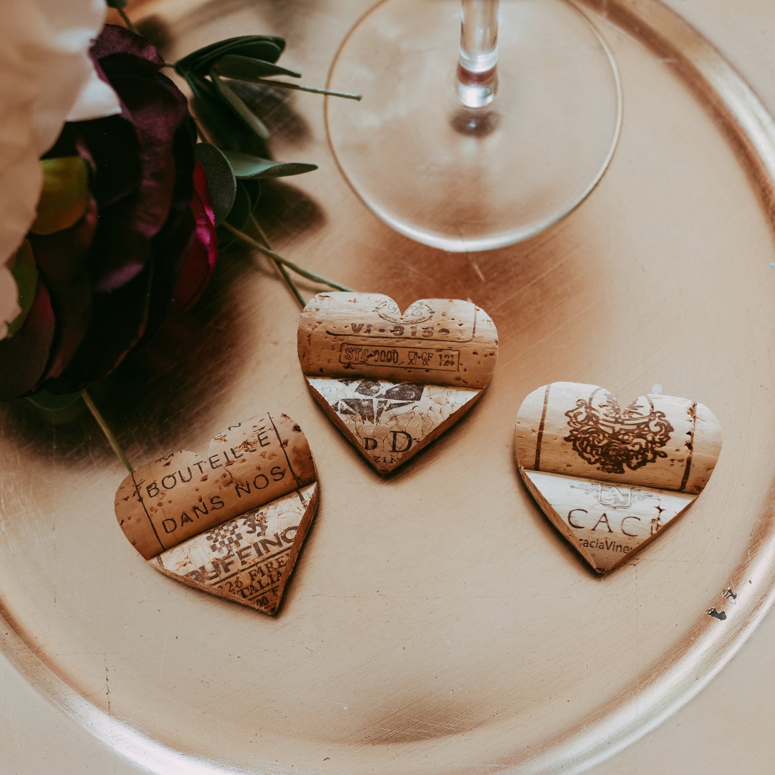 Wine Cork Refrigerator Magnets - Rustic Wedding Favors for Guests ...