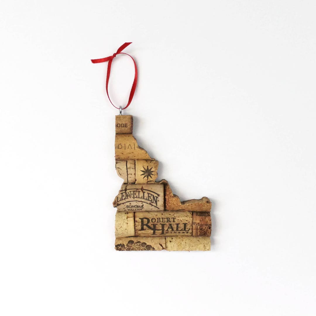Idaho Wine Cork Ornament - State Ornaments Personalized - Christmas ...