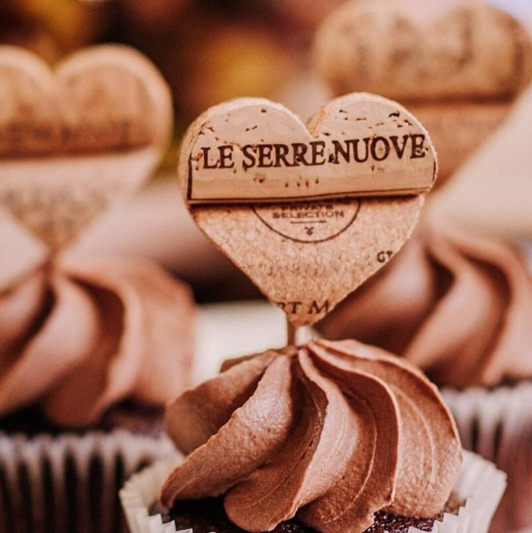 Rustic Wedding Cupcake Toppers - Wedding Decor and Supplies - Rustic ...