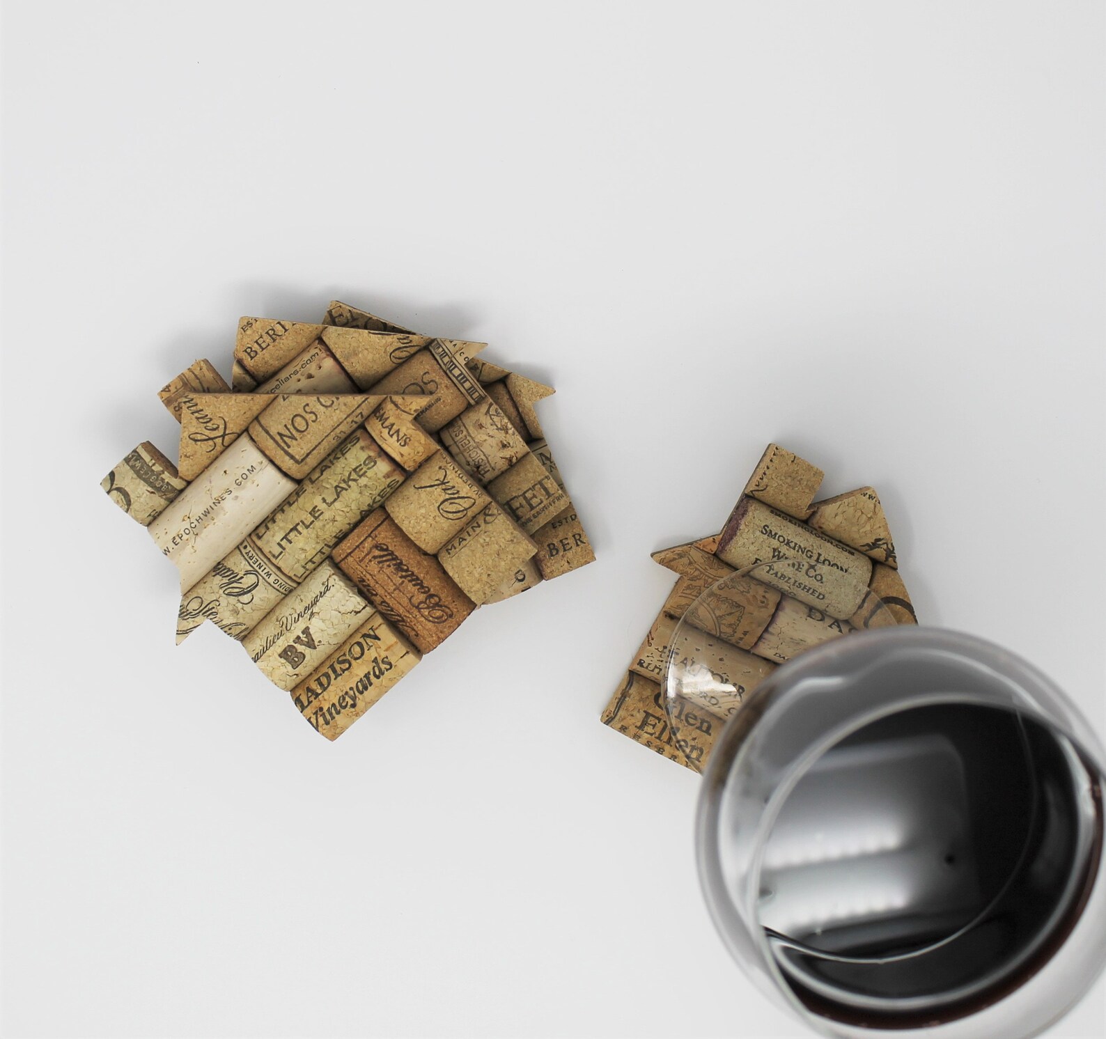 Bulk Gifts for Real Estate Clients Wine Cork Coasters Set - Etsy