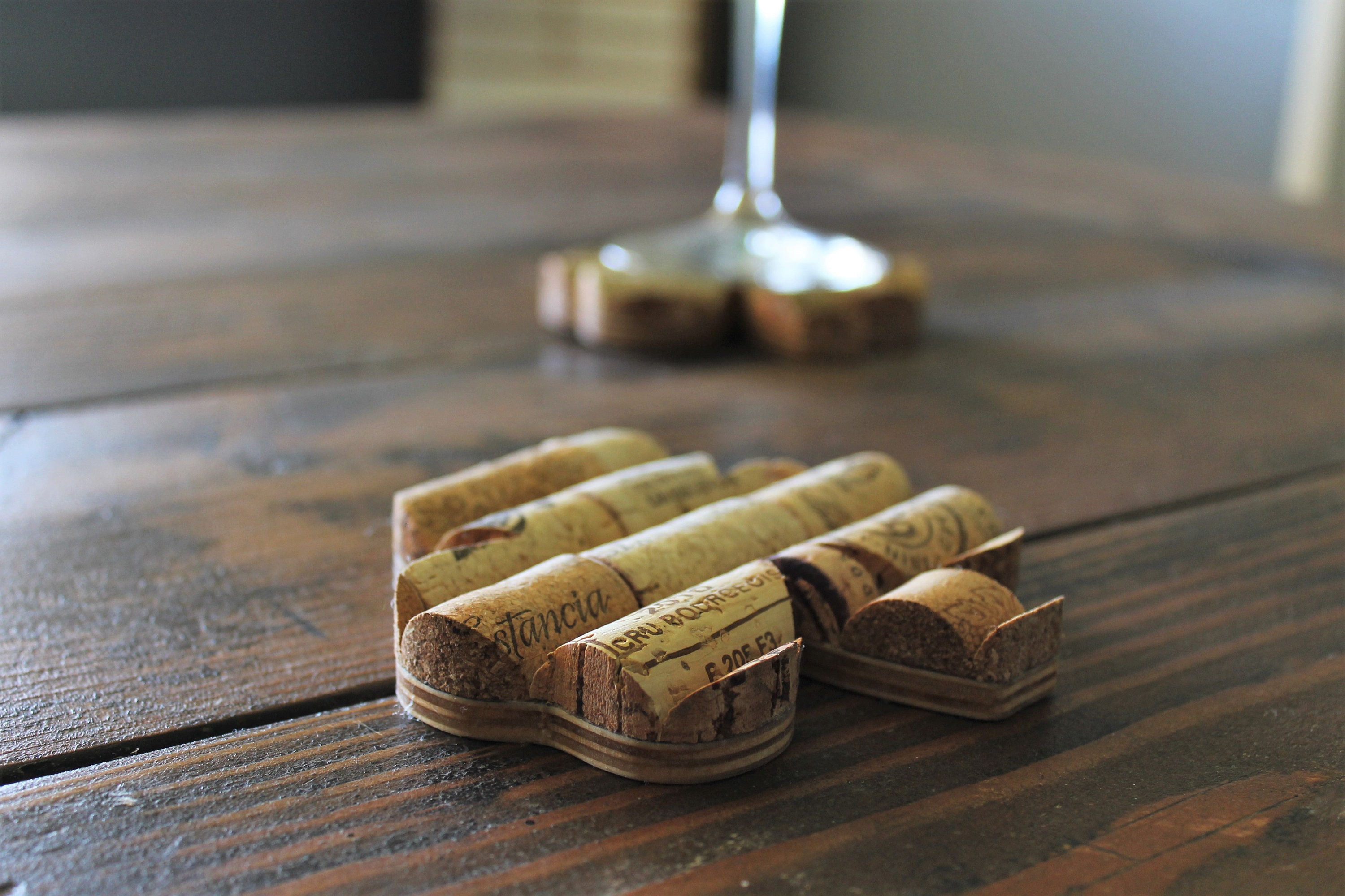 Shamrock Wine Cork Coasters - St Patricks Day - Unique Wine Lover Gift ...