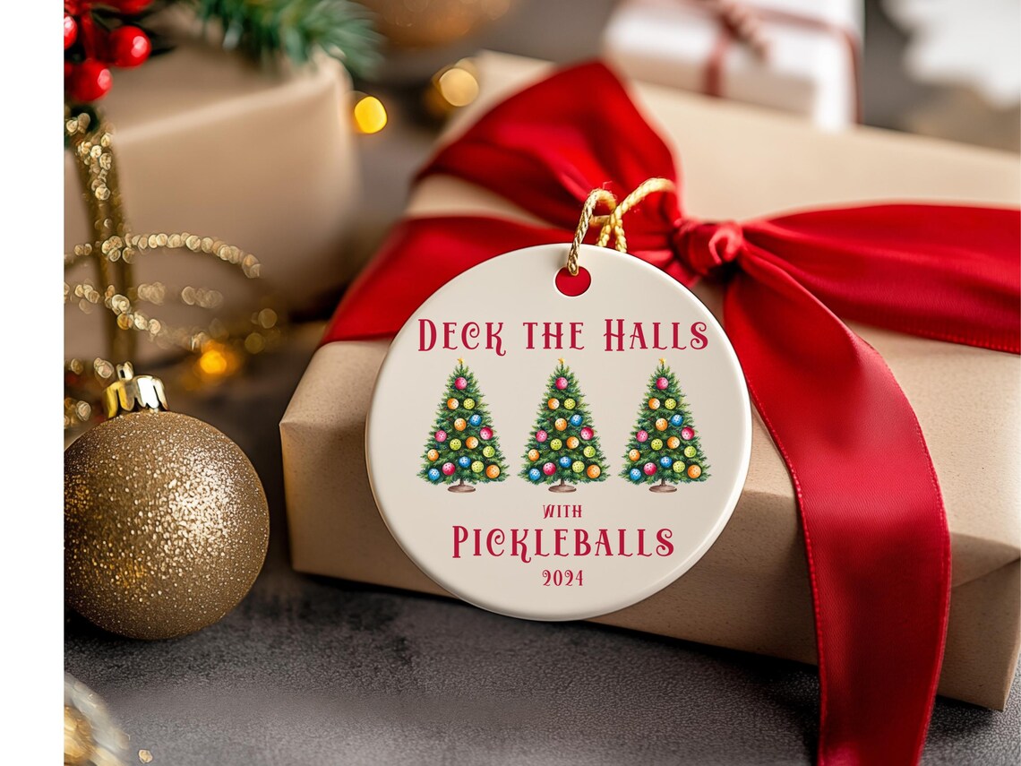 Pickleball Christmas Ornament, Pickleball Partner Gift, Sports Keepsake ...