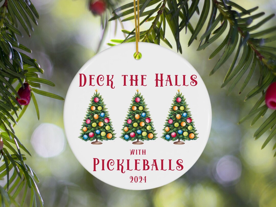 Pickleball Christmas Ornament, Pickleball Gift, Stocking Stuffer ...