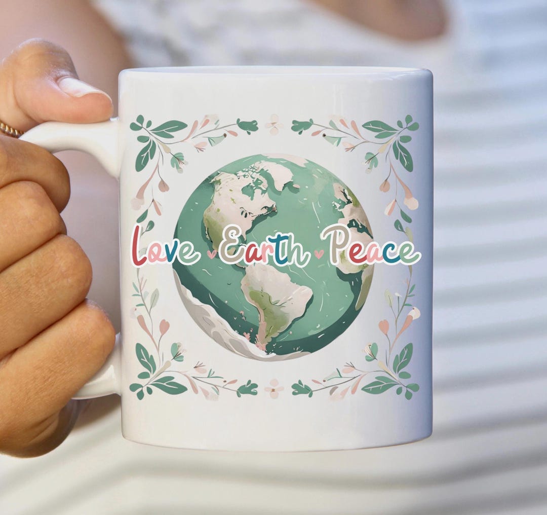 Earth Day Mug for Nature and Garden Lovers, Eco Friendly Planet Cup ...