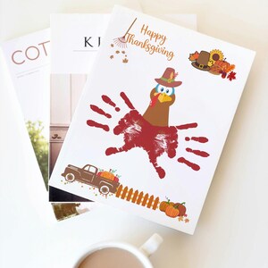 Thanksgiving Handprint Crafts, Preschool Turkey Autumn Art Project for ...