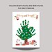 Christmas Tree Handprint Craft Printable, DIY Holiday Art Activity Baby ...