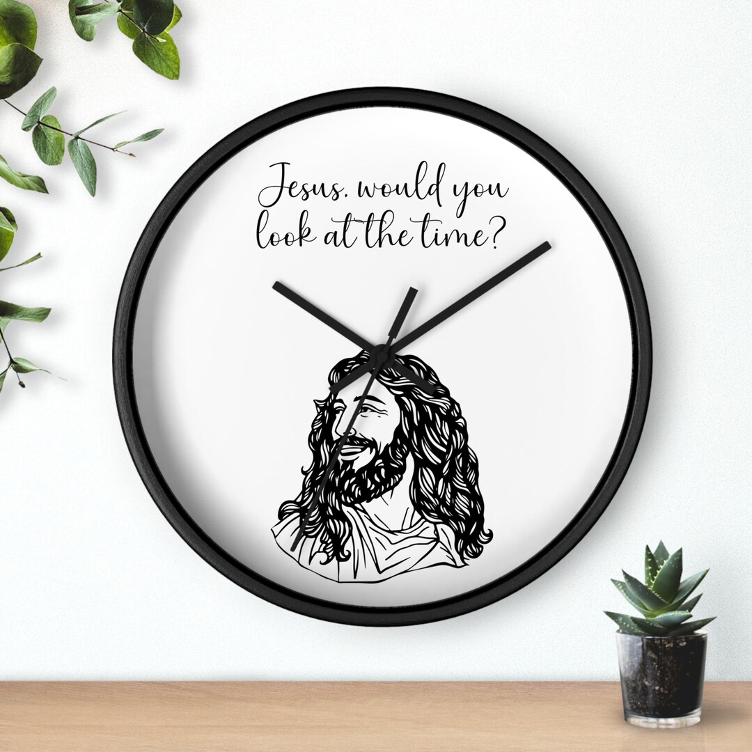 Funny Religious Wall Clock, Christian Catholic Gift Home Office Decor ...