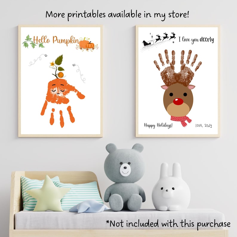 Christmas Handprint Santa Beard Craft Printable, DIY Holiday Art ...