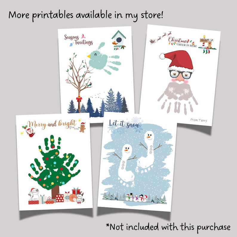 Christmas Bells Footprint Craft Printable, DIY Holiday Art Activity ...