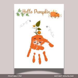 Thanksgiving Handprint Craft, Preschool Autumn Art Project for Kids ...