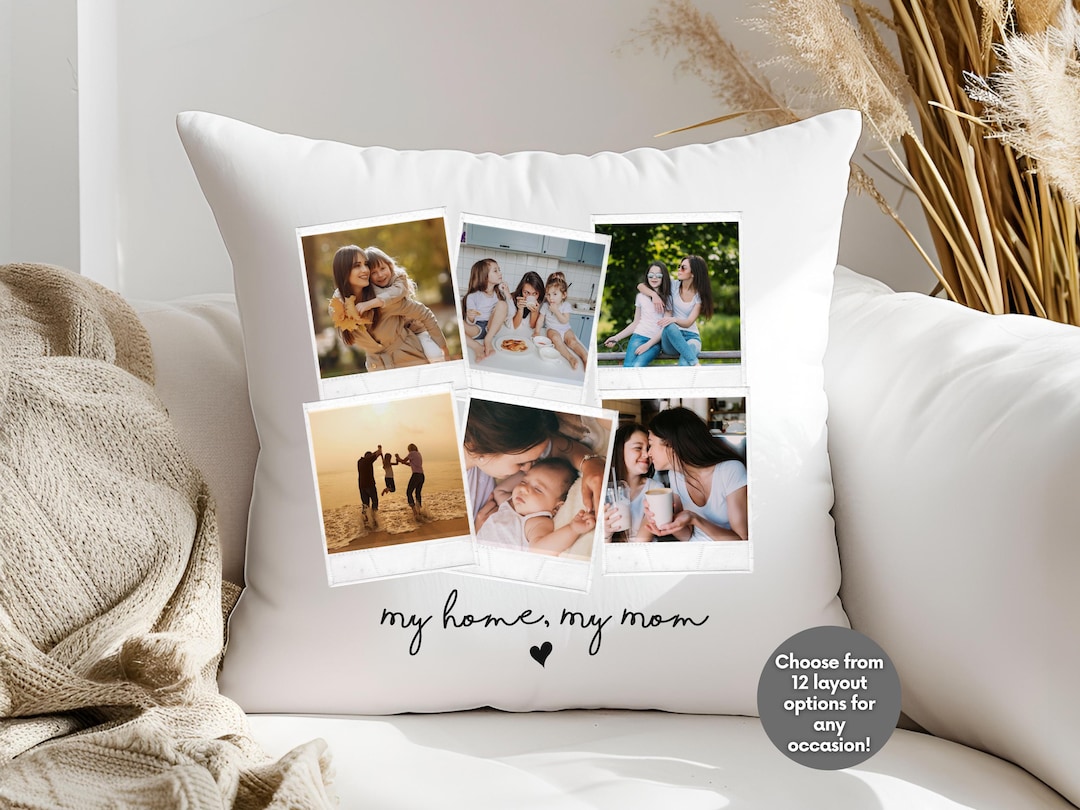 Create Your Own Custom Photo Collage Pillow, Personalized Cushion With ...