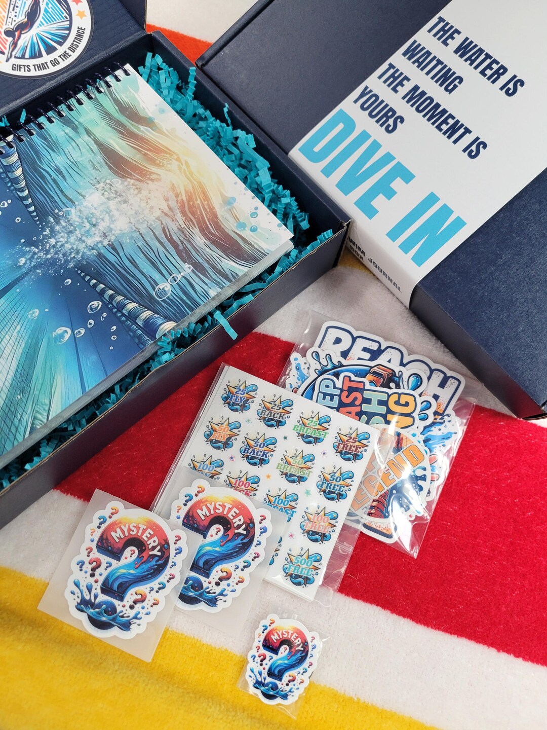 Underwater Journal Splash Box - Swim Meet Journal Gift, Swimmer Gift ...