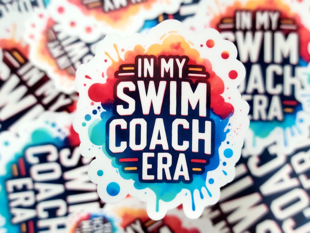 In My Swim Coach Era Sticker, Swim Team Gift, Swim Stocking Stuffer ...
