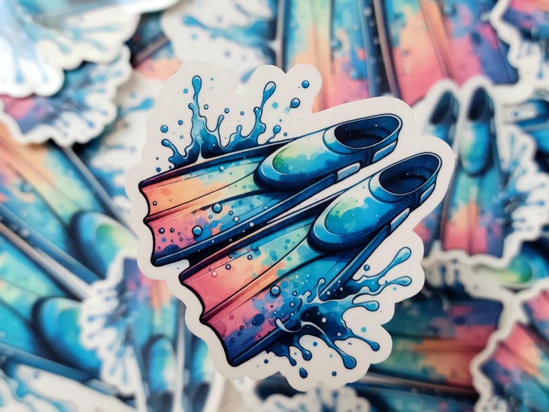 Swim Sticker Pack, Swim Stocking Stuffer, Swim Gift, Swim Stickers ...
