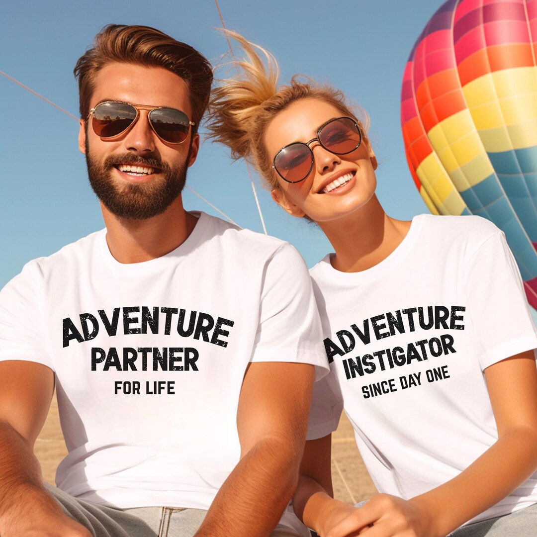 Couples Adventure Shirts, Unisex Adventure Instigator Adventure Partner ...