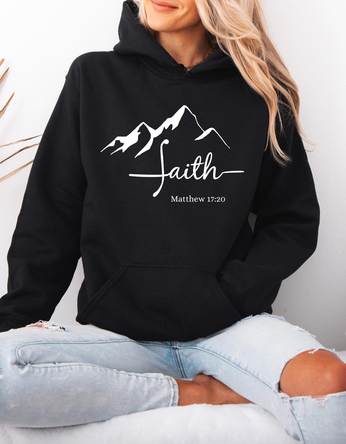 Faith Hoodie Christian Sweatshirt Faith of Mustard Seed Religious ...