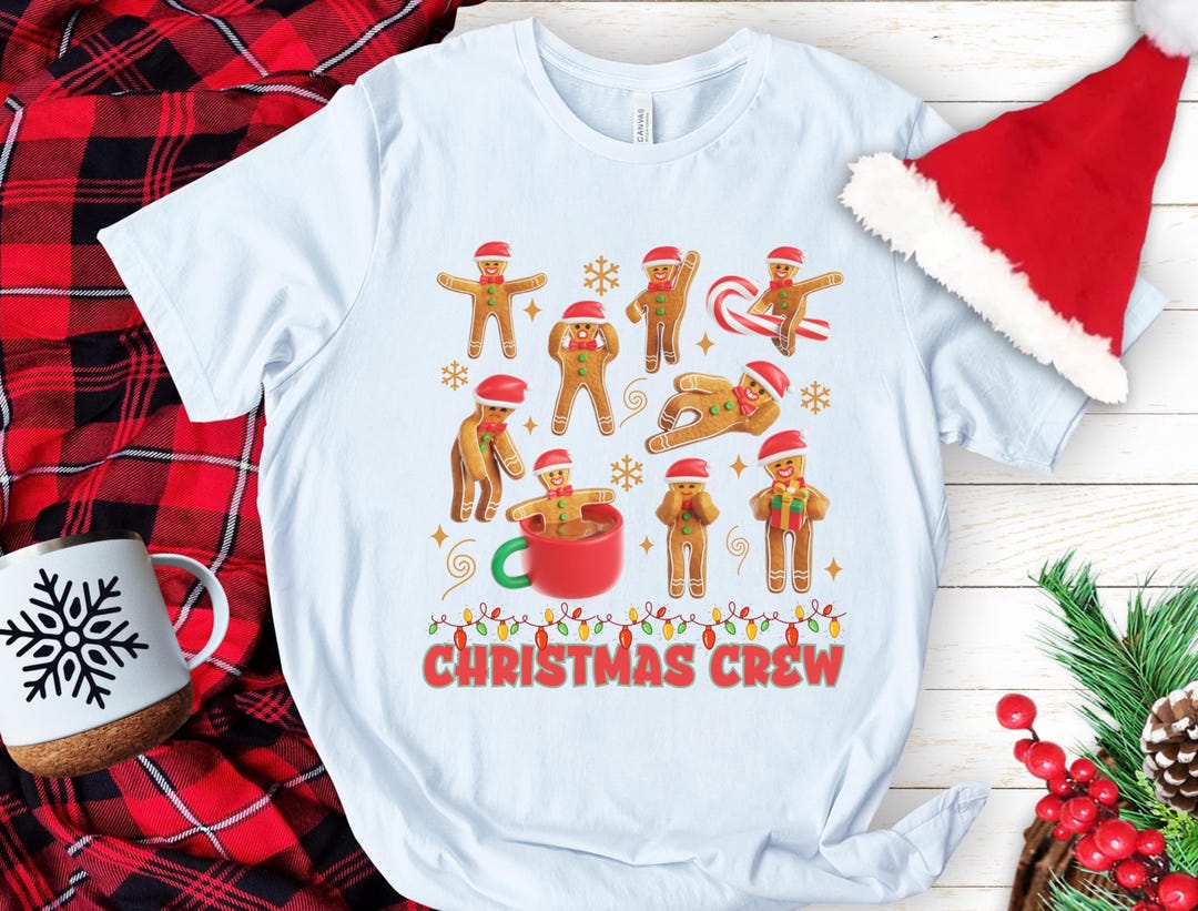Gingerbread Christmas Crew Shirts, Matching Family Christmas Shirts ...