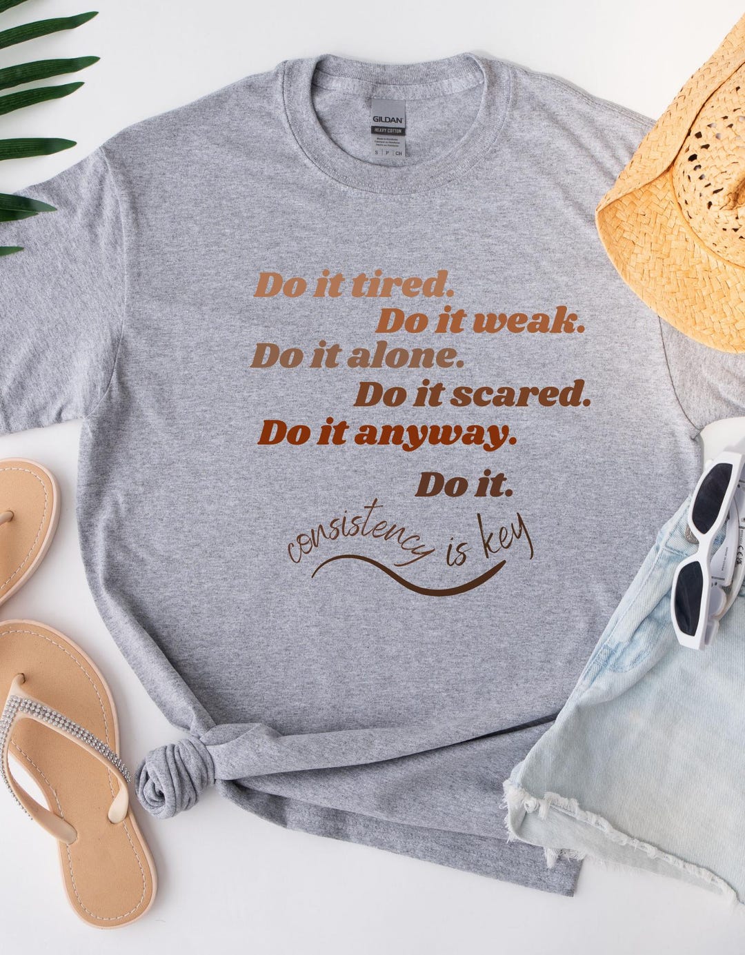 Do It Anyway Shirt Consistency is Key Shirt Motivational Tee Gift for ...
