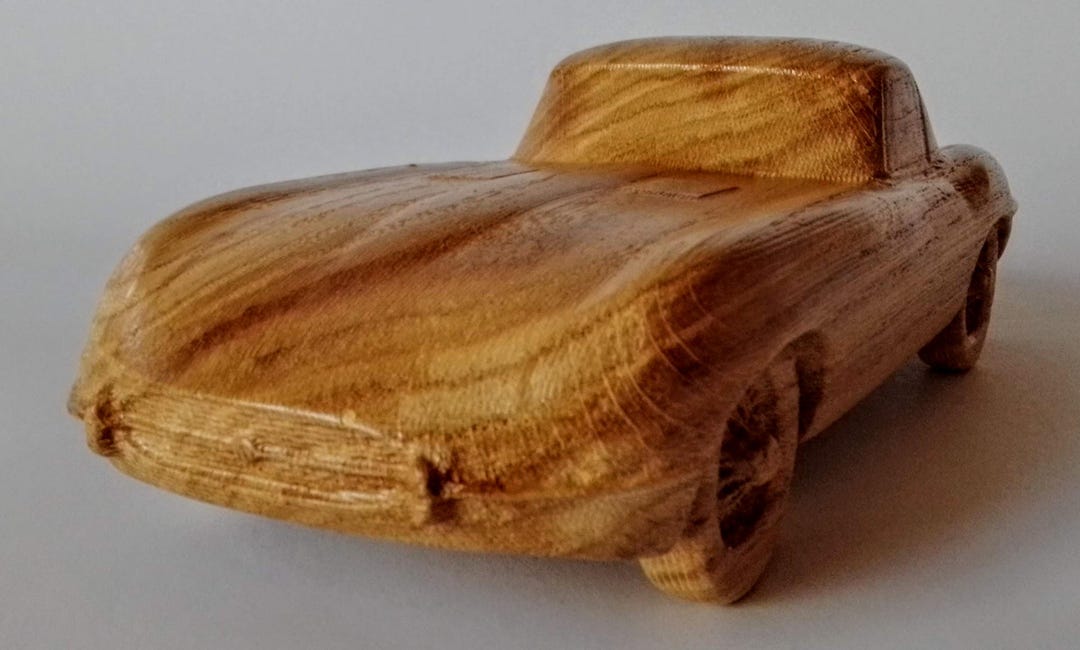 Jaguar E-type XKE Roadster 1966 1:15 Scale Wooden Model Car Replica ...